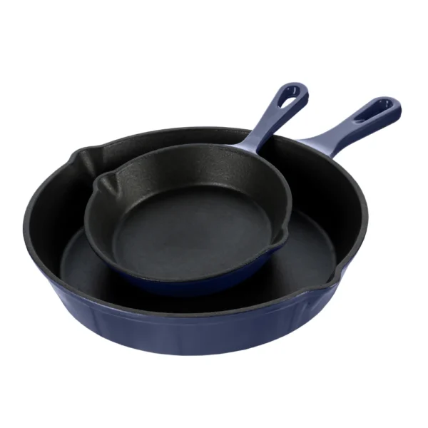 Cast iron frying pan Grand Feu 25 cm (Blue) | Tested by BBQ Chefs ...
